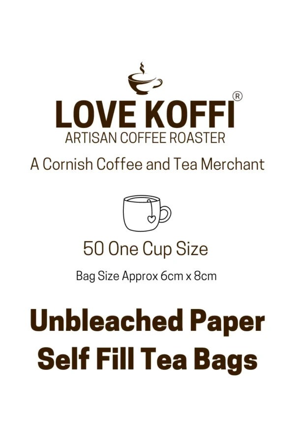 Unbleached Self Fill Tea Bags | Eco-Friendly & Compostable